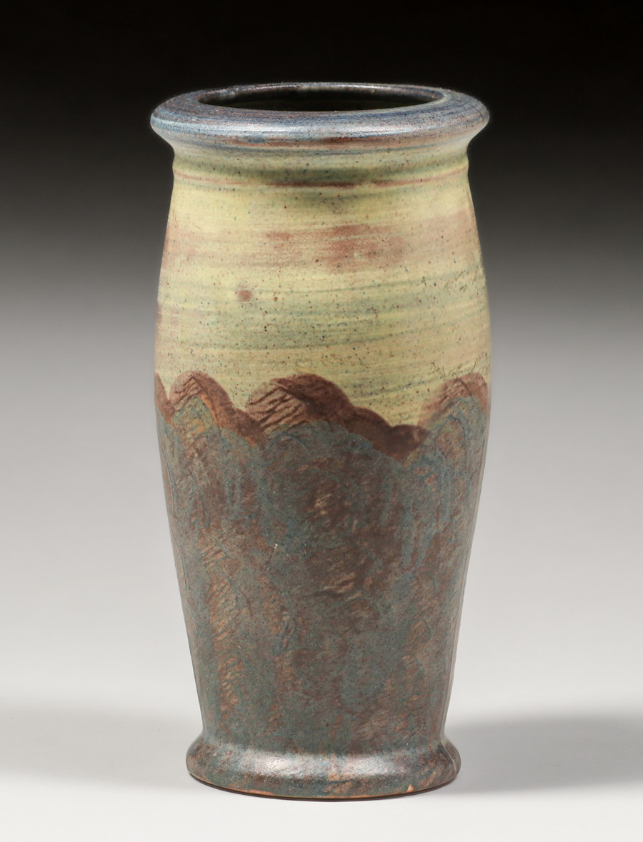 Peters & Reed - Zanesville, Ohio Landsun Scenic Vase c1920s ... Peters & Reed - Zanesville, Ohio Landsun Scenic Vase c1920s ...